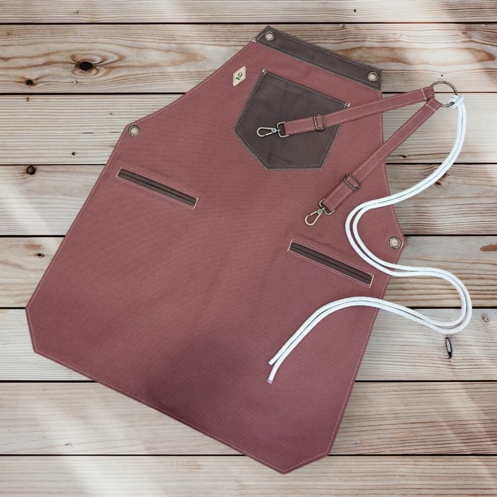Rustic Red Artisan Apron – 2 Handmade Aprons since 2015